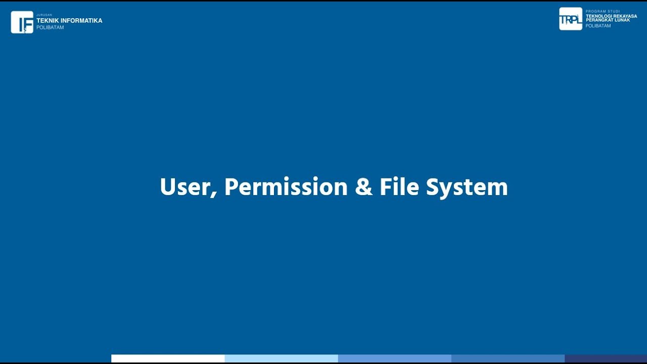 3 - User, Permission & File System - YouTube