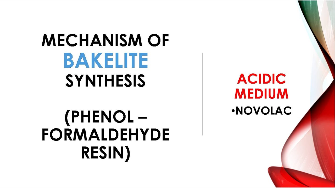 Mechanism of bakelite synthesis | Acidic medium | Novolac | crosslinked ...