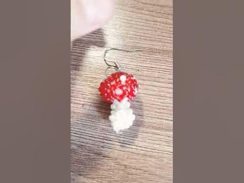 сережки из бисера крестик и грибочек #рекомендации - YouTube