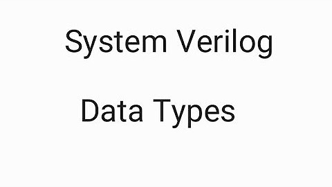 System Verilog for VLSI Design & Verification - YouTube