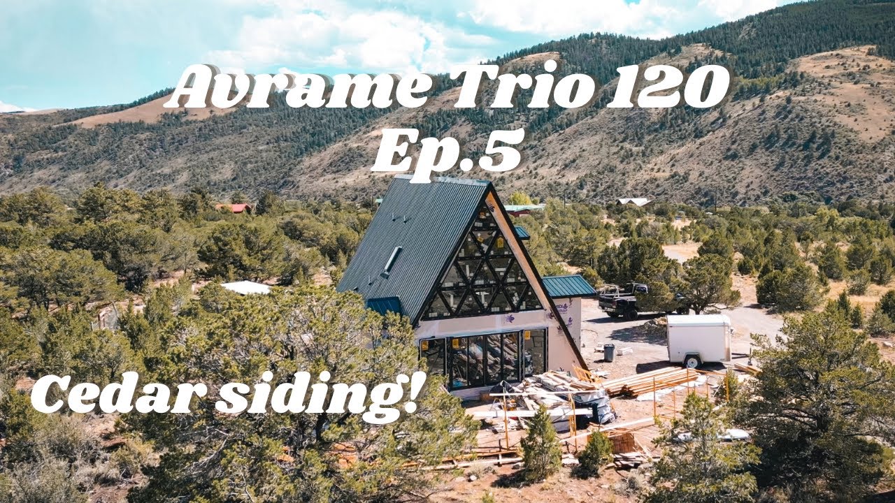 Cedar Nickel Gap Siding on Avrame Trio 120 - Episode 5 - YouTube