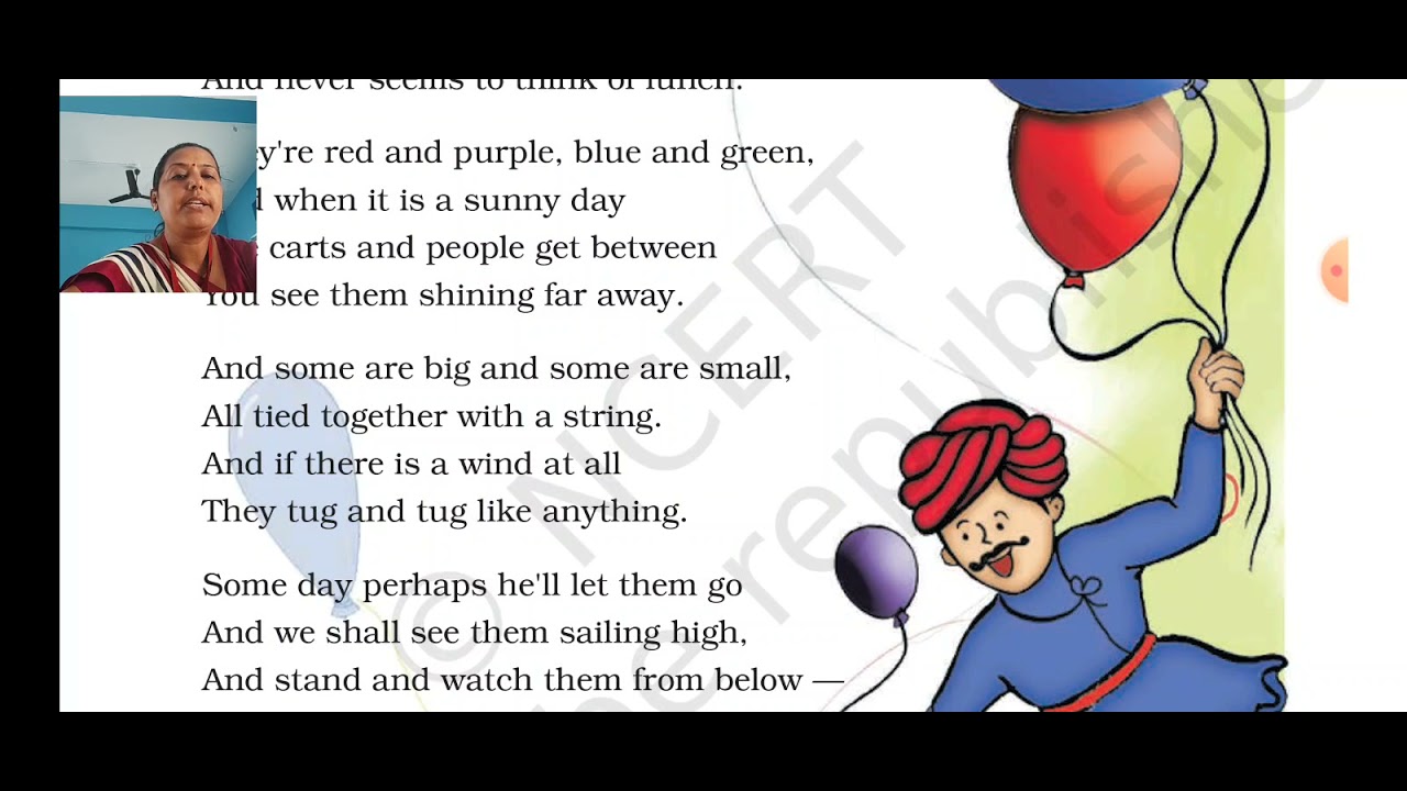 STD 3 ENG POEM 5 T B The balloon man - YouTube