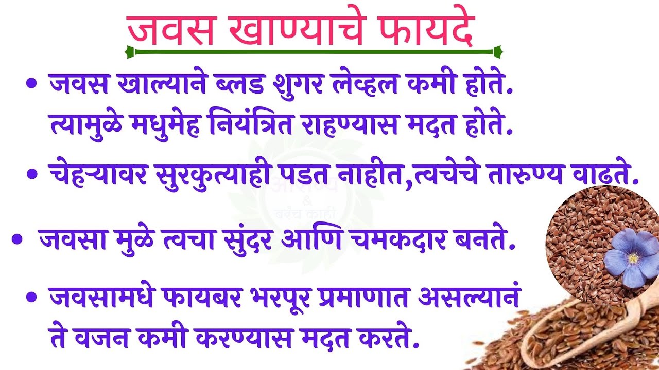 जवस खाण्याचे फायदे | Flax Seeds | अळशी | Health Benefits of flax seeds ...