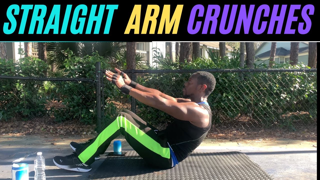 HOW TO DO STRAIGHT ARM CRUNCHES - YouTube