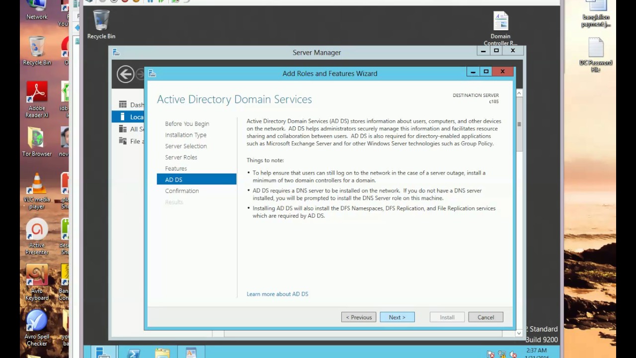 Root Domain Controller Configuration Server 2012 - YouTube