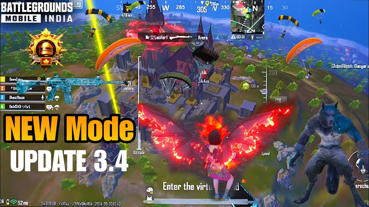 NEW MODE OF BGMI GAMEPLAY ll UPDATE 3.4 ll #bgmi #shorts #shortsfeed # ...