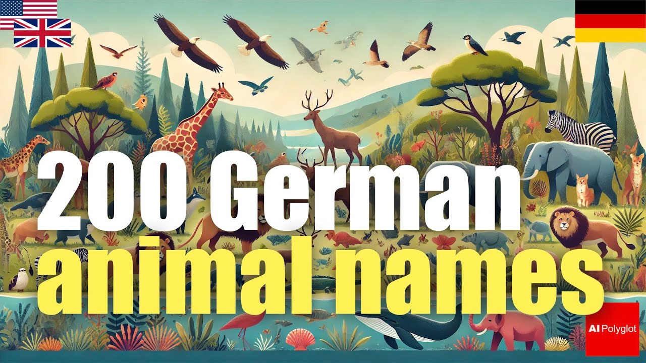 200 German animal names | Passive listening - YouTube