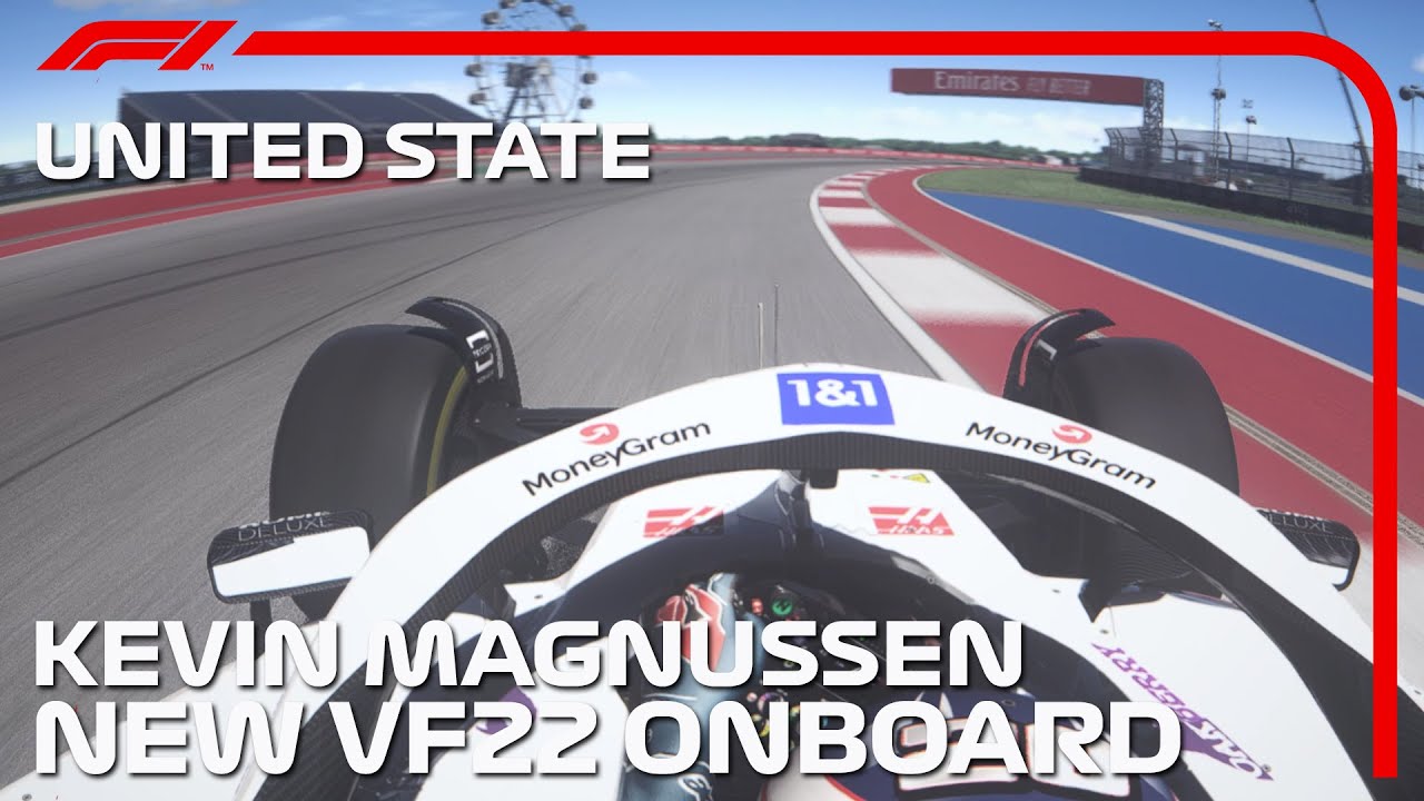 F1 2022 Kevin Magnussen with New VF22 Onboard Testing Around COTA ...