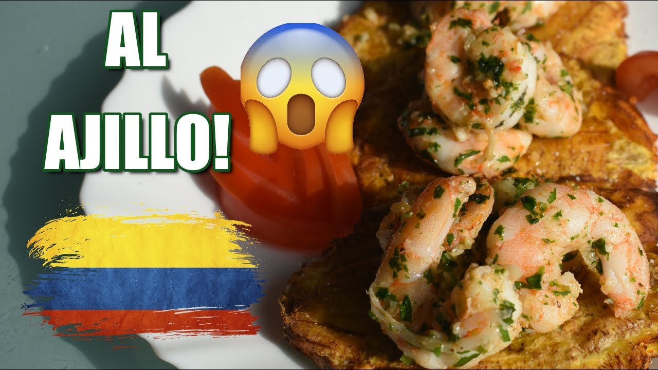 PATACONES con CAMARONES AL AJILLO - YouTube