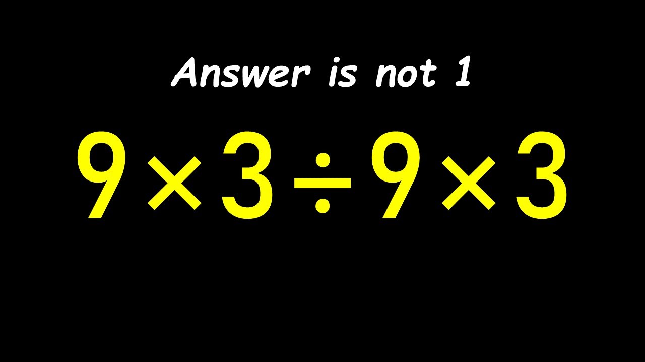 Most People Get This Math Question Wrong! - YouTube