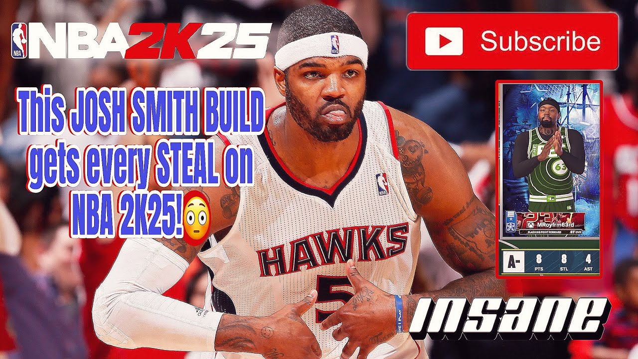 This JOSH SMITH BUILD gets every STEAL on NBA 2K25! - YouTube