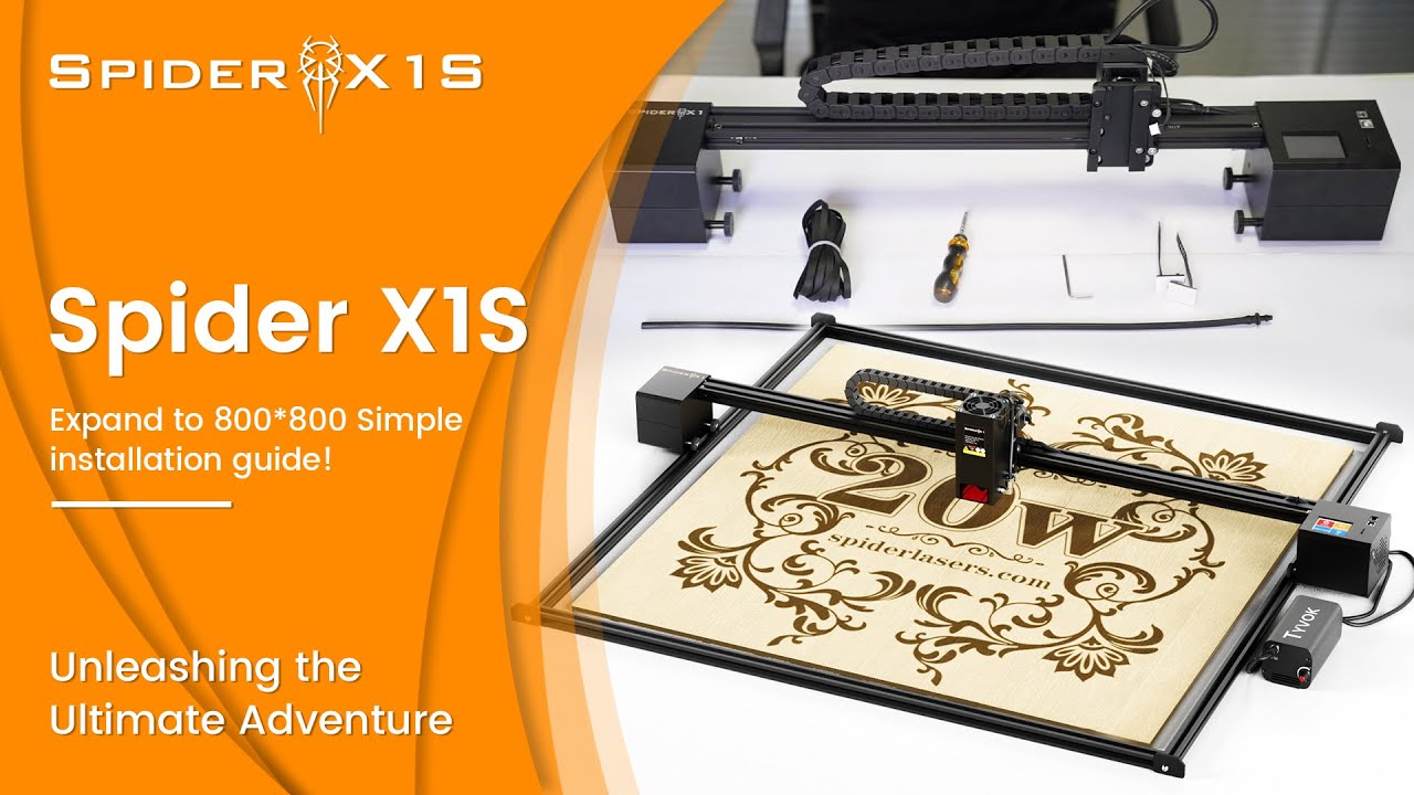 Simple installation guide for Spider X1S laser engraving machine ...
