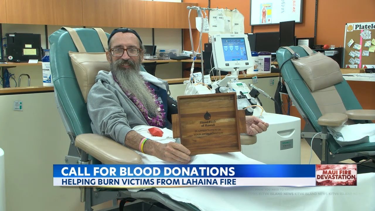 Many ways to give: Fire aid can also come in the form of blood ...