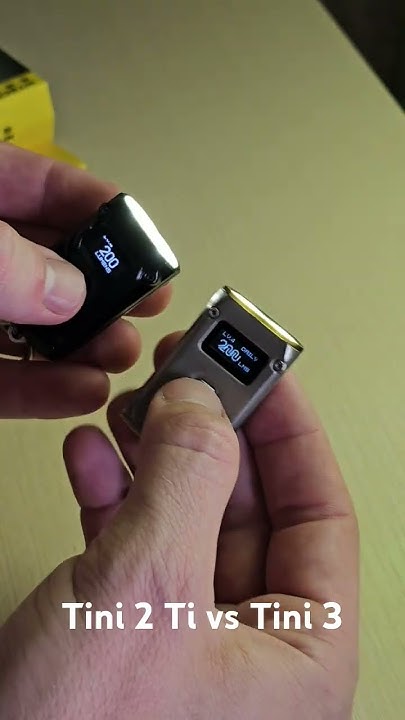 NITECORE TINI 2 ti vs TINI 3 - YouTube