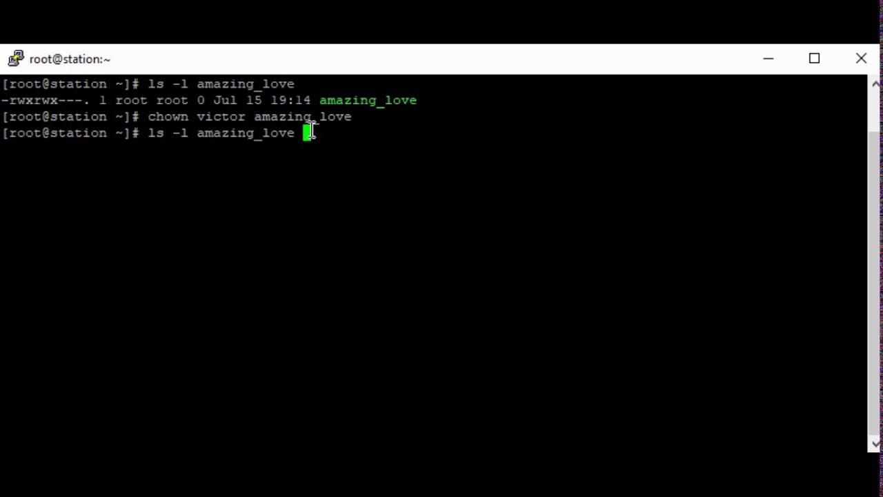Changing The User Group Ownership Of A File In Linux RHEL CentOS 7 Changing The User Group Ownership Of A File In Linux RHEL CentOS 7