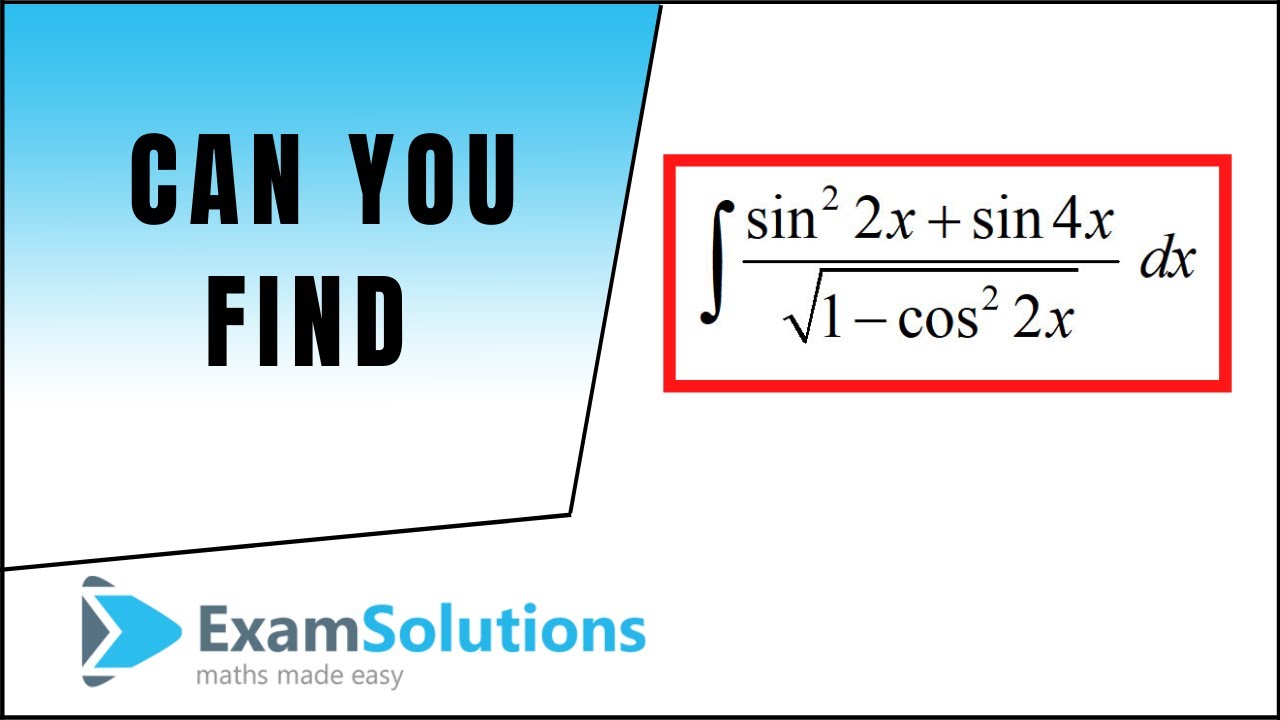Integration example 7 | ExamSolutions - YouTube