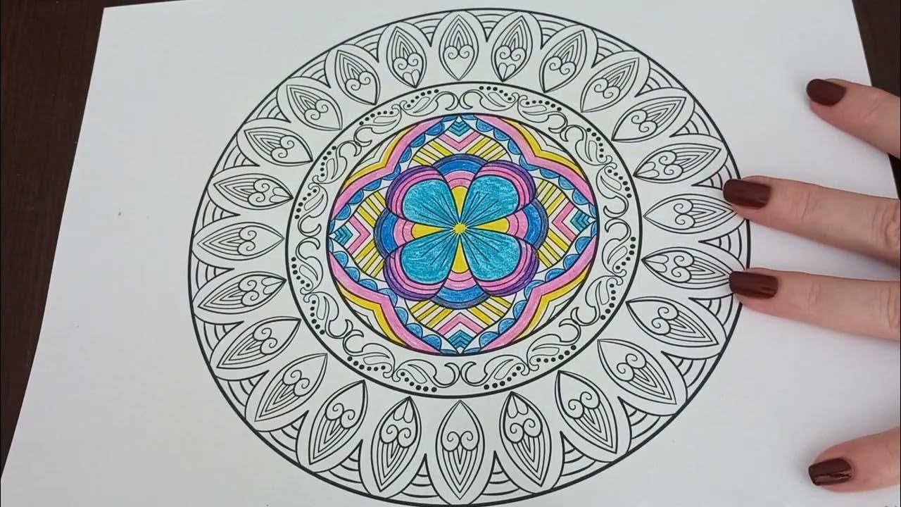 ASMR Mindful Mandalas Coloring Book 52 vol. 3 - YouTube