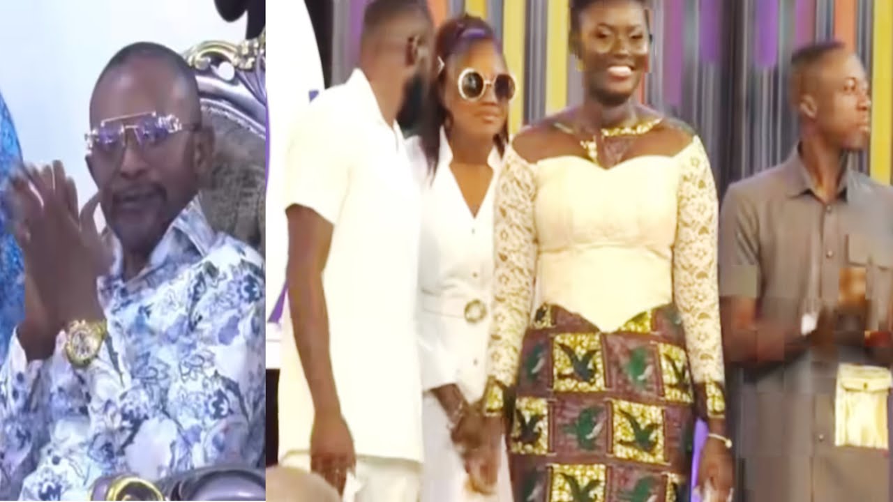 Wow see how asantewaa ghanaian star at the moment visited rev. Owusu ...