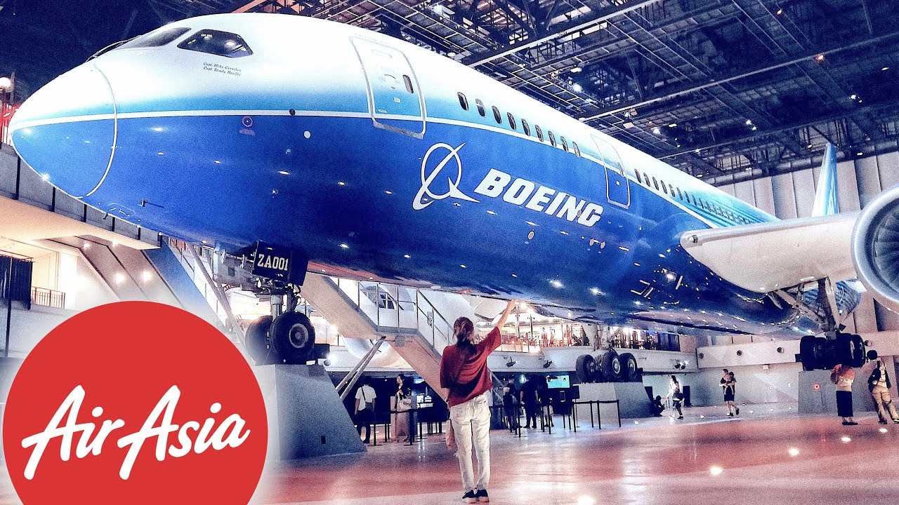 2019亞洲航空媒體團｜參觀全球第一台波音787初號機💙人妖秀怎麼會在行程裡？公開參訪行程 AirAsia Japan - YouTube