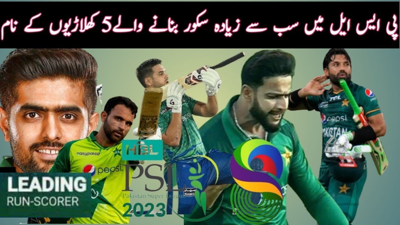 Highest scorer in PSL season 8 ] 2023 - YouTube