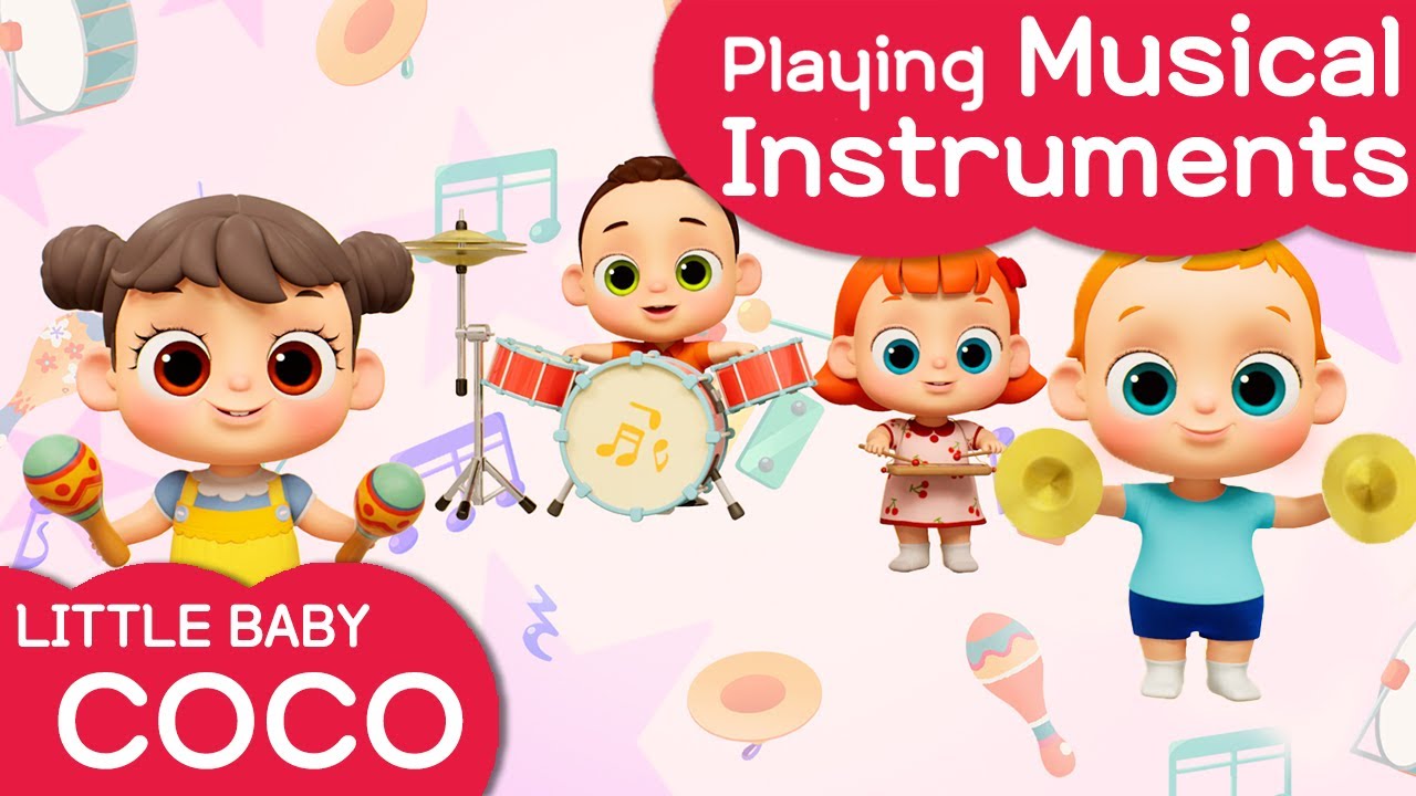 [Littlebaby COCO] Playing Musical Instruments🥁 | Drum | xylophone ...