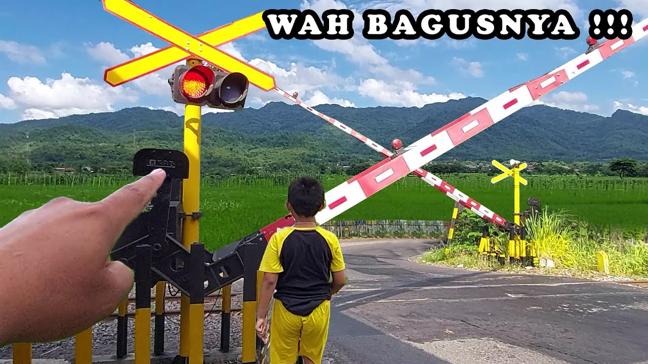 MASYAALLAH CANTIKNYA !! NONTON Kereta Api Diperlintasan Terindah Di ...