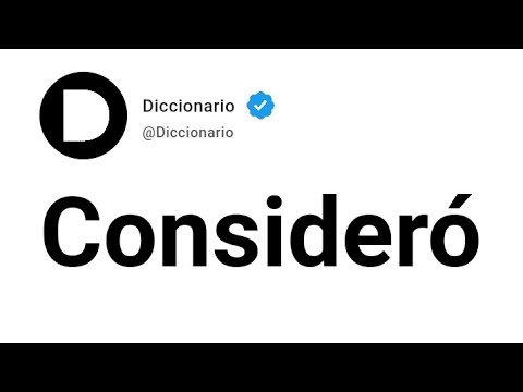 Consideró Significado En Español - YouTube