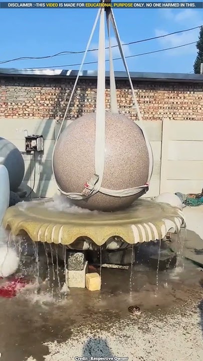 How To Make Rolling Sphere Fountains - YouTube