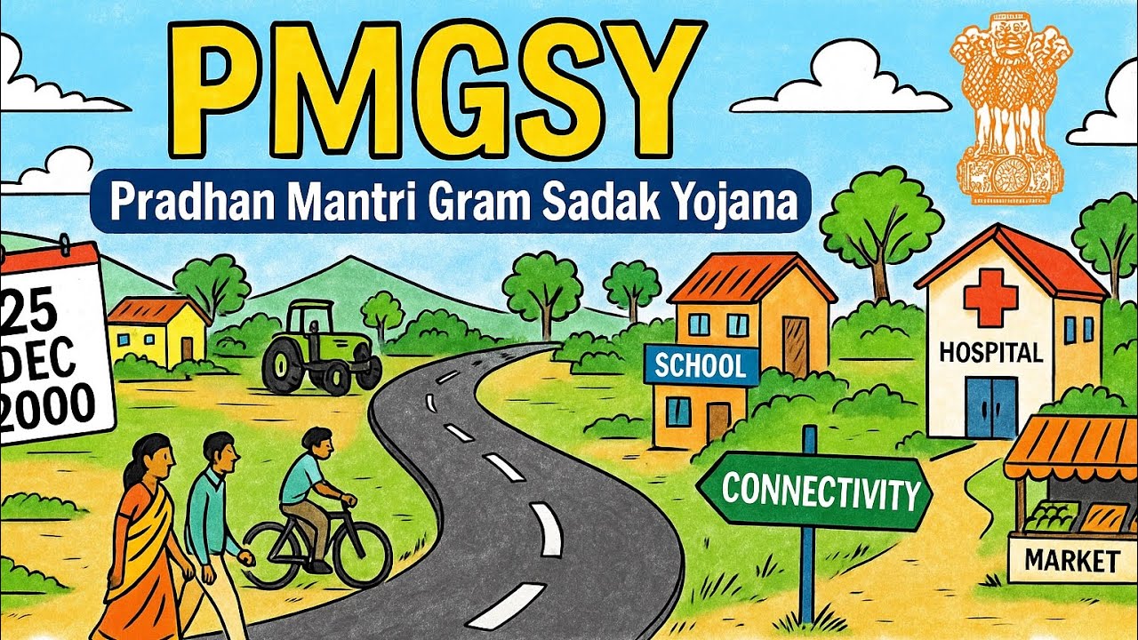 Pradhan Mantri Gram Sadak Yojana (PMGSY) Explained in 3 Minutes | UPSC ...