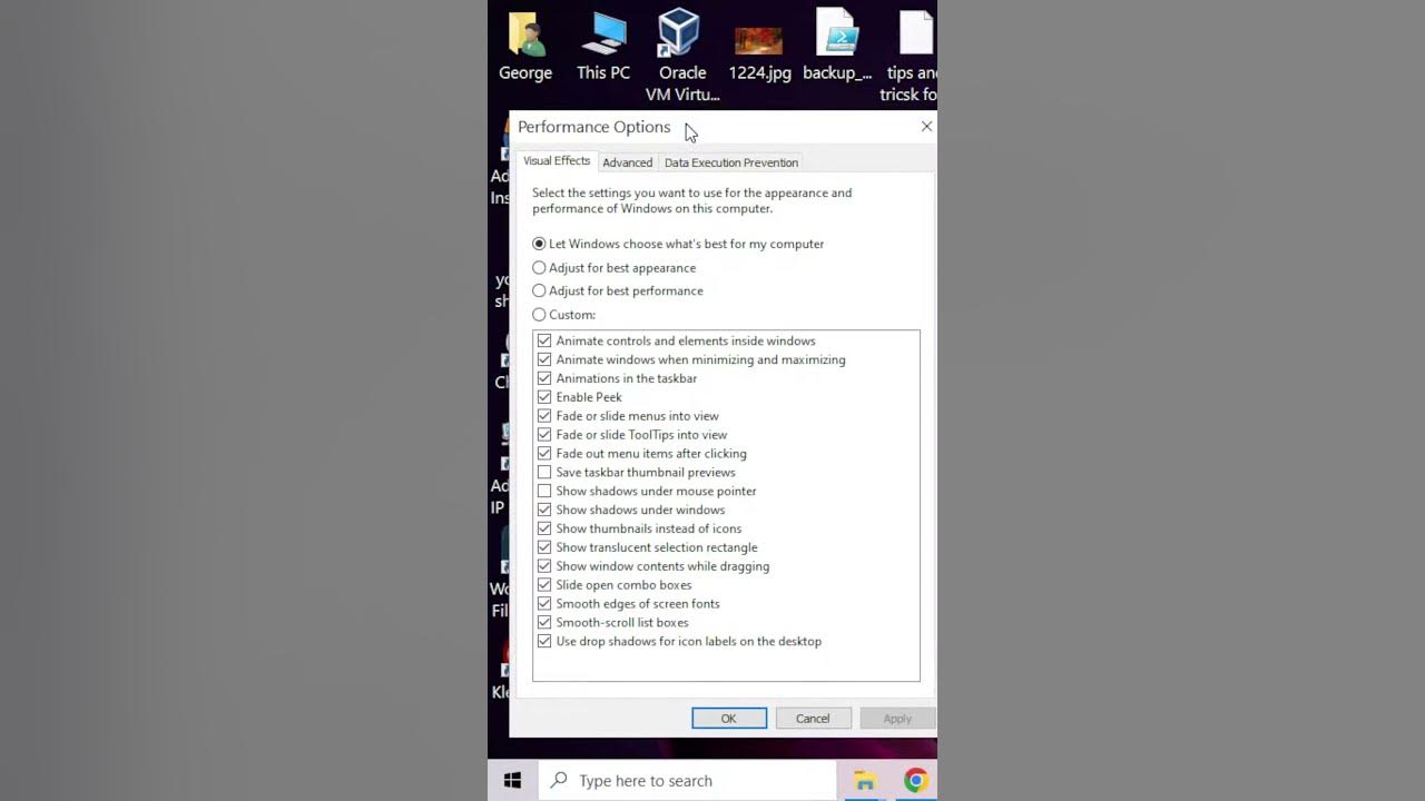How to Adjust Windows Appearance For Best Performance - YouTube
