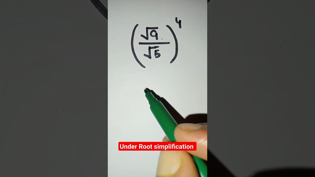 under Root simplification #simplification #underroot #maths #ytshort # ...