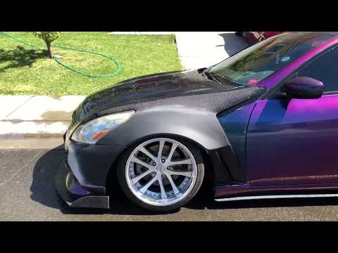 Custom Widebody G37 Sedan Molded Flares YouTube
