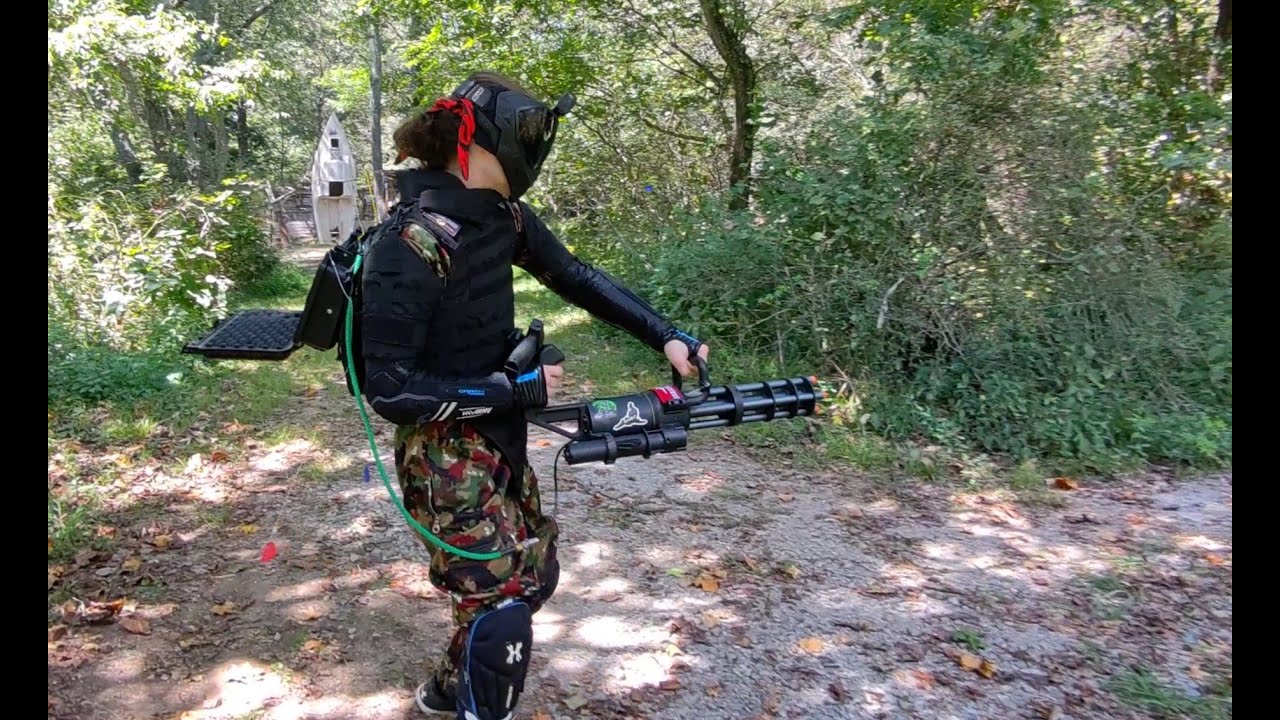 I have a minigun /// Doomsday Airsoft /// Minigun - YouTube