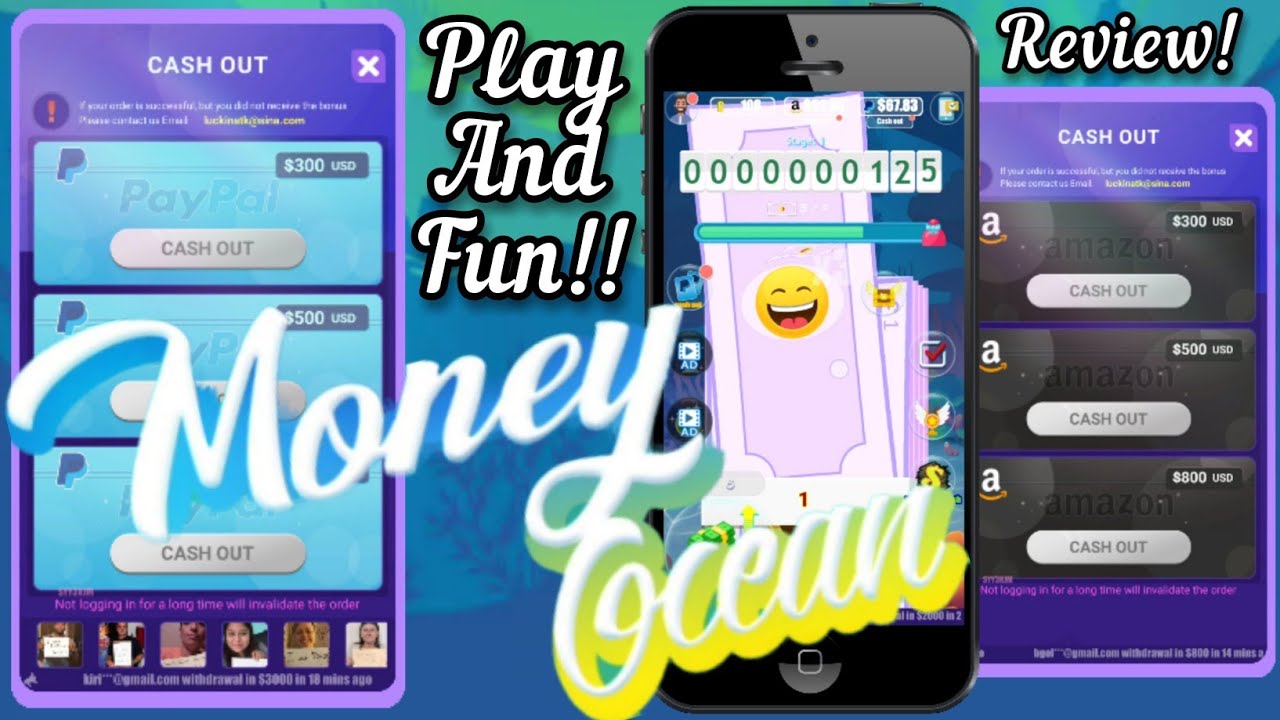 CLICK MONEY OCEAN app Real Or Fake? Review Games Online 2021 - YouTube