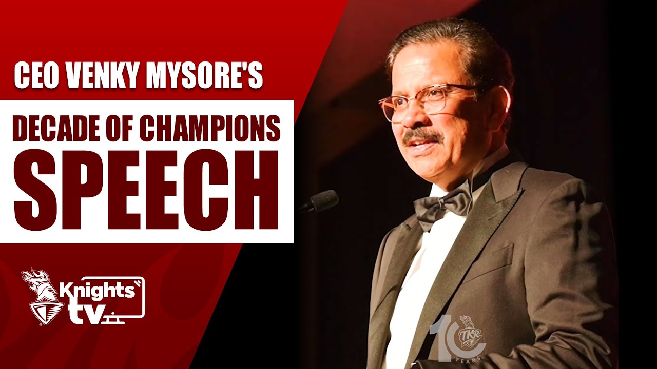 CEO Venky Mysore's Address At the Decade of Champions Gala | Knights TV ...