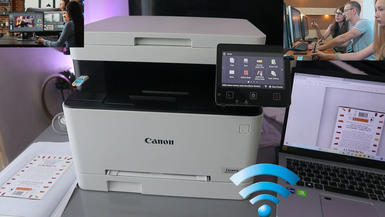 How to Scan To Memory Media or Print from Memory Media On Canon I ...