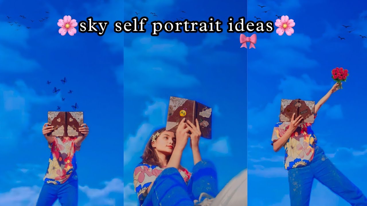 self portrait at home with sky using phone😍 / hide face poses for girls ...