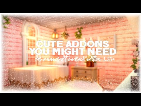 Cute addons you might need💗|Minecraft bedrock 1.20+ - YouTube