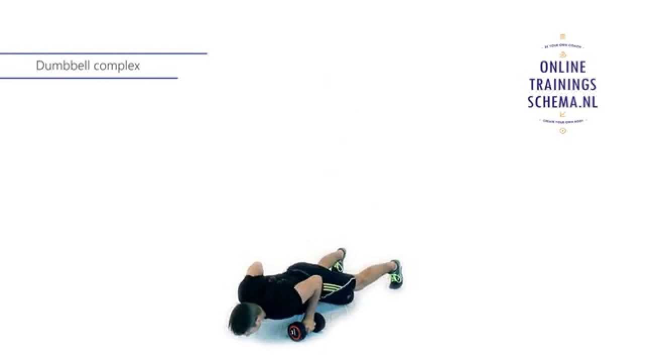 Dumbbell complex - Full body oefening - Onlinetrainingsschema.nl - YouTube