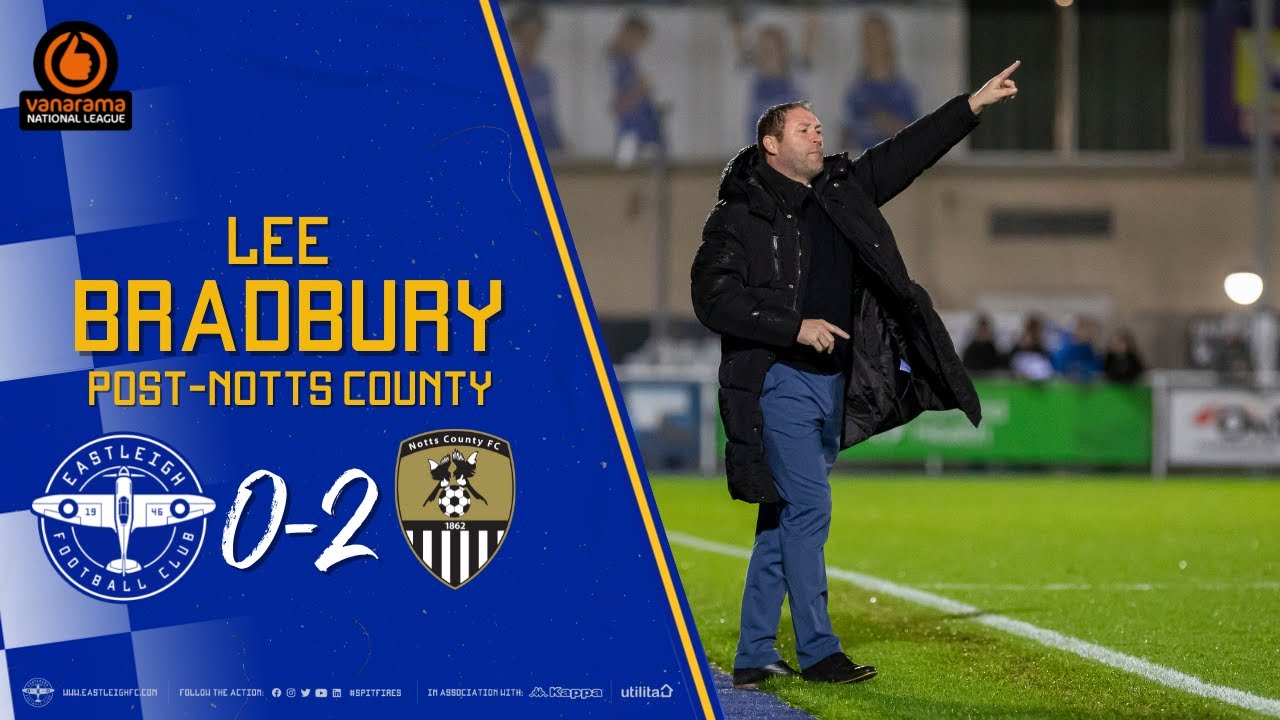 INTERVIEW | Lee Bradbury post-Notts County defeat - YouTube