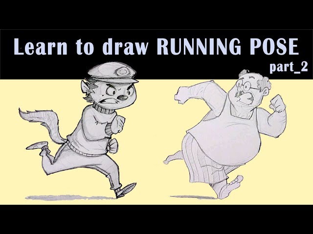 Running Pose Drawing