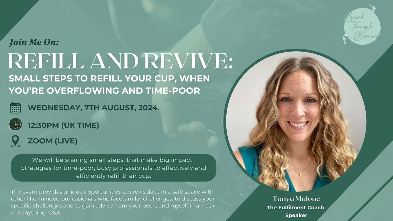 Refill and Revive: Small Steps to Refill Your Cup When You’re ...