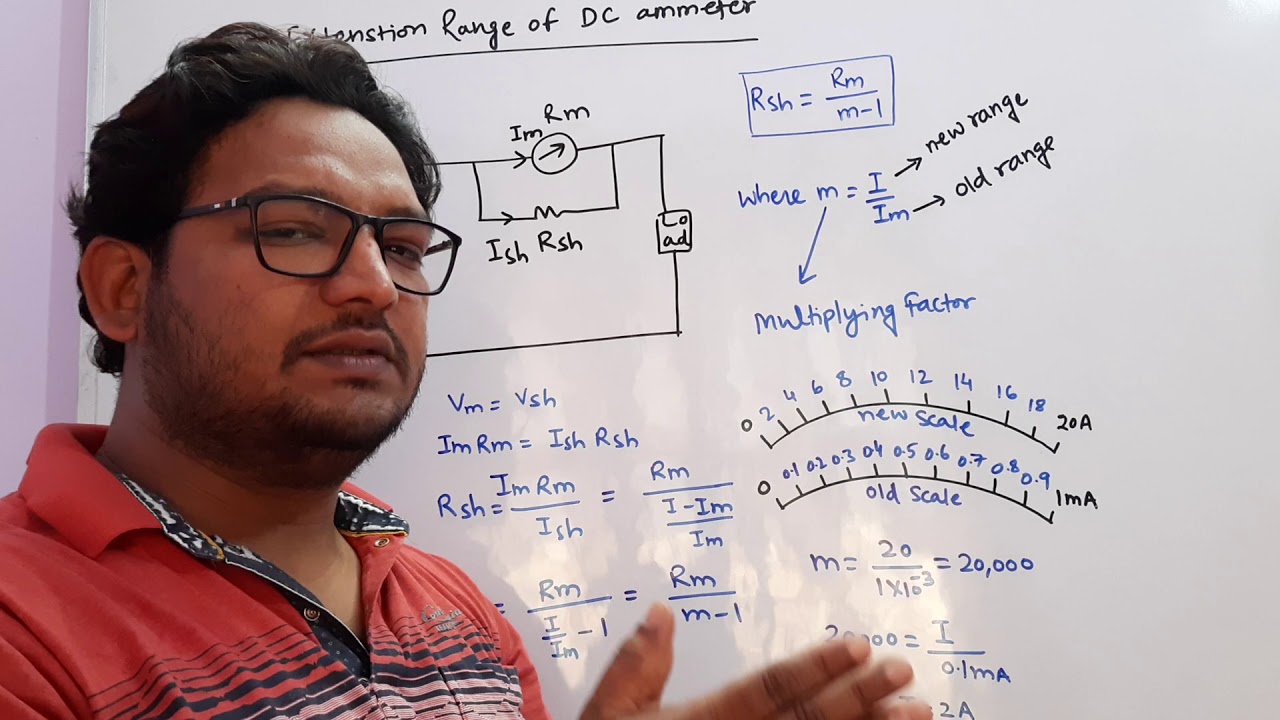 Topic 2 Extension range of DC ammeter - YouTube