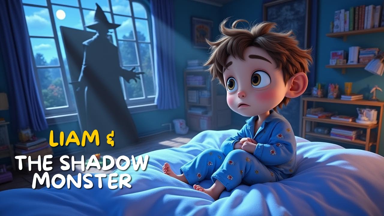 Liam and the Shadow Monster! 👻 A Fun & Spooky Kids' Storytime - YouTube