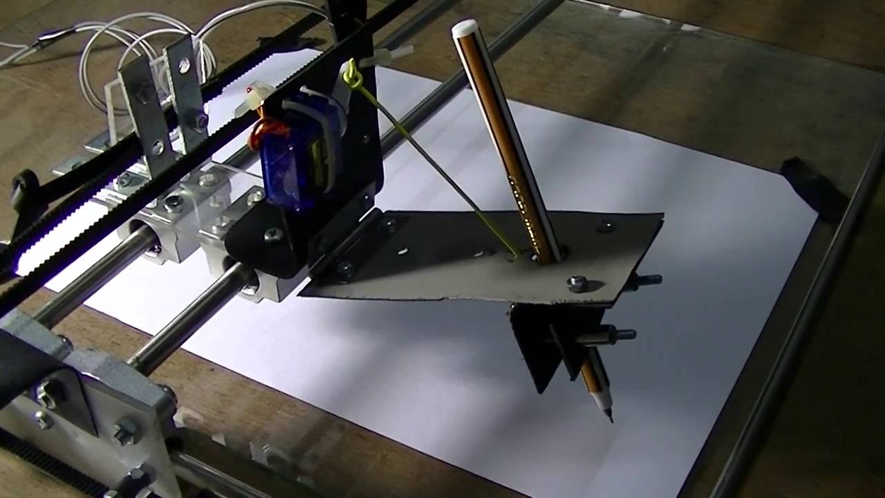 Pen Plotter (Drawing Machine) Design EP.5 Pen lift machanism V1 - YouTube