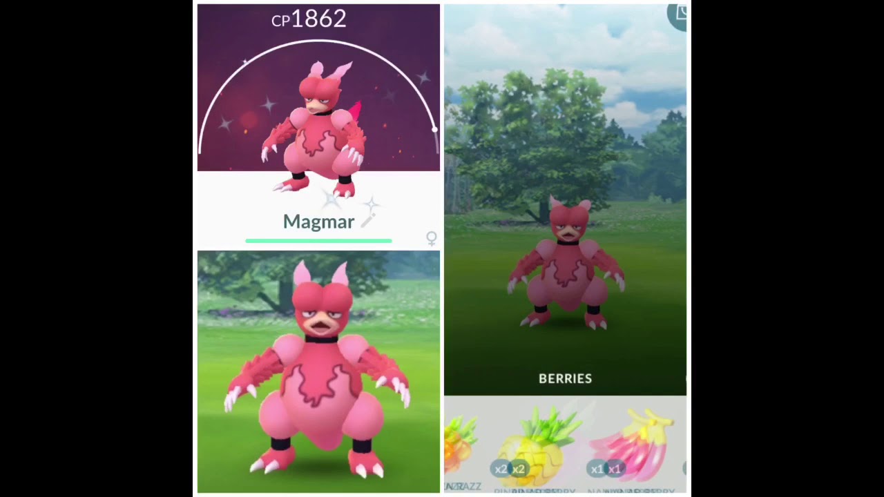15 Shiny Magmar (Pokemon Go) (November 2020 / Magmar Community Day ...