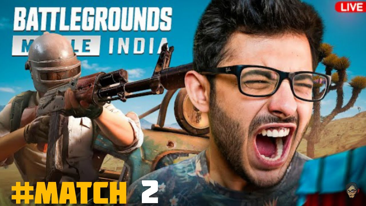 BGMI | CarryMinati Live Stream | #bgmi match 2 - YouTube