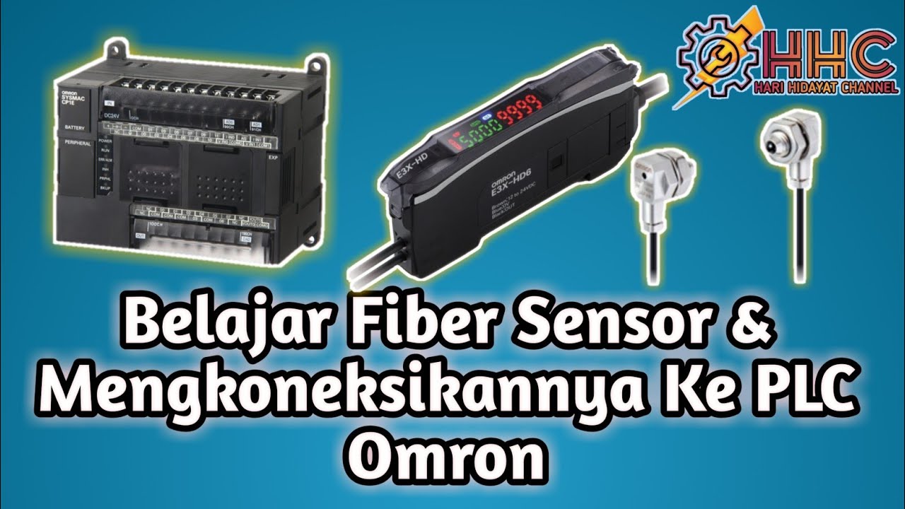 Belajar Fiber Sensor & Mengkoneksikan nya Pada PLC Omron - YouTube