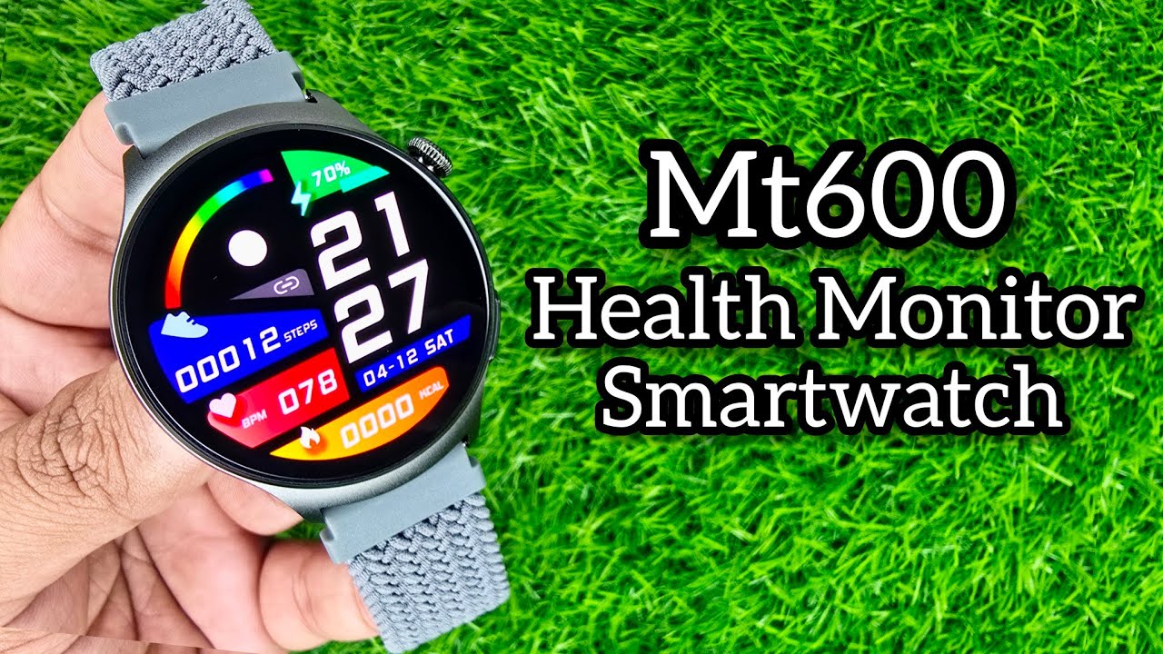 MT600 Smartwatch | Amoled Display With Electrode Sensor - YouTube