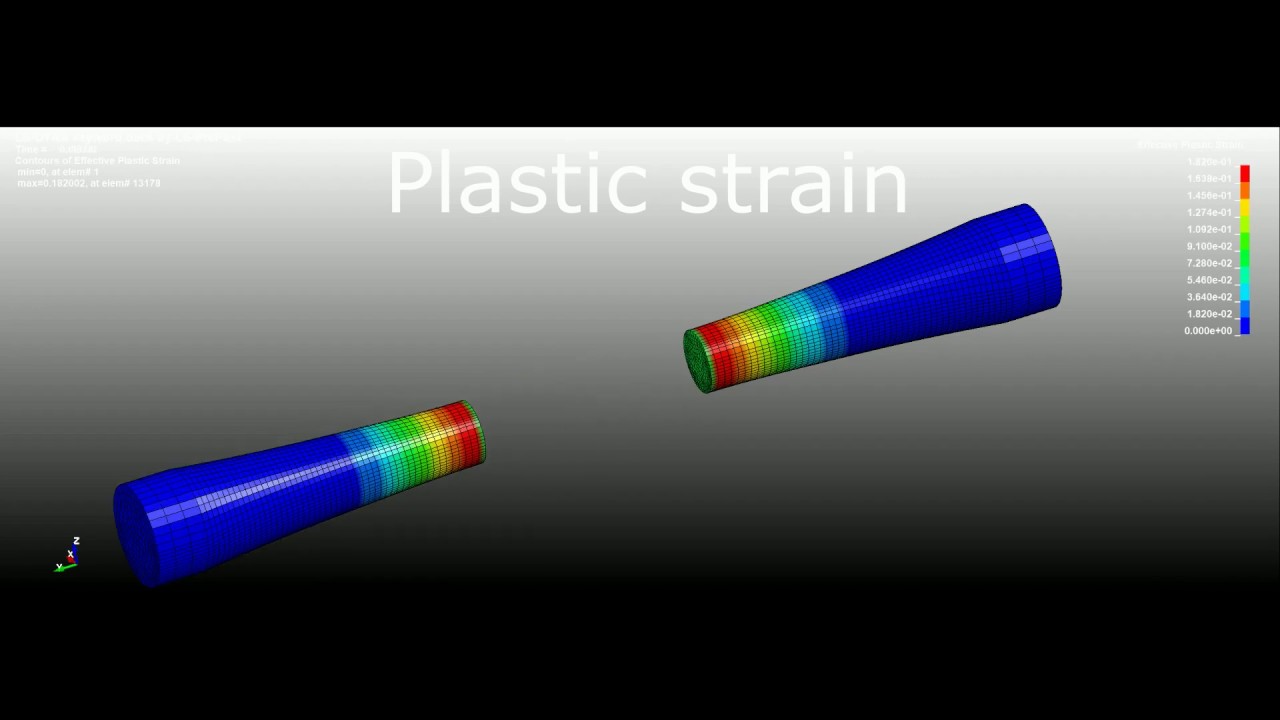 Ls-dyna. Steel tensile test - YouTube